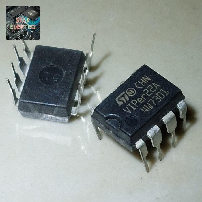 Jual 2 Buah 2Pcs VIPer22A Dip-8 Tancap IC SMPS Controller ST 5V to 12V VIPer22 VIPer 22 22A ...