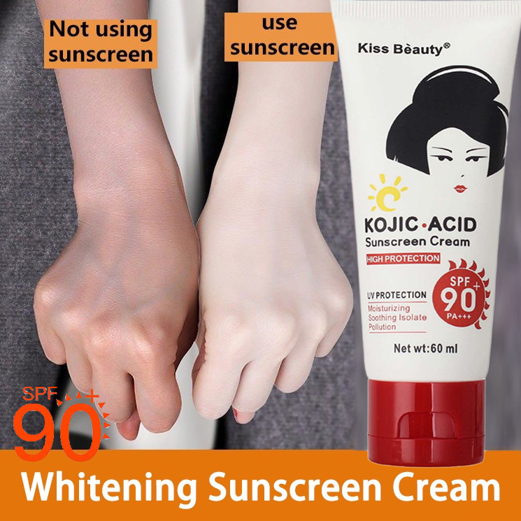 Jual Kojic Acid Sunscreen tabir surya SPF90 PA+++ Sunblock Badan Krim ...