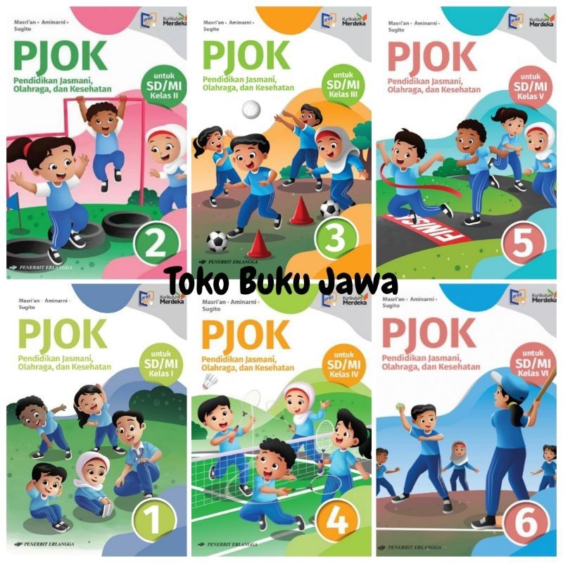 Jual OBRAL Buku SD PJOK Kelas 1 2 3 4 5 6 SD Kurikulum Merdeka Erlangga | Shopee Indonesia