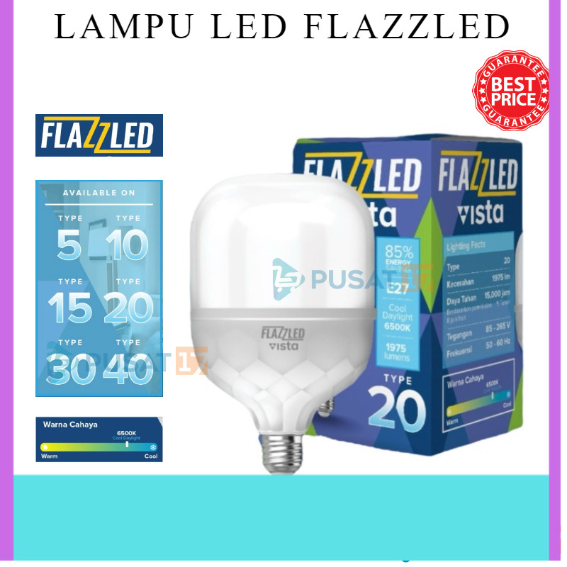 Jual LAMPU LED FLAZZLED 5 WATT 10 WATT 15 WATT 20 WATT 30 WATT 40 WATT ...