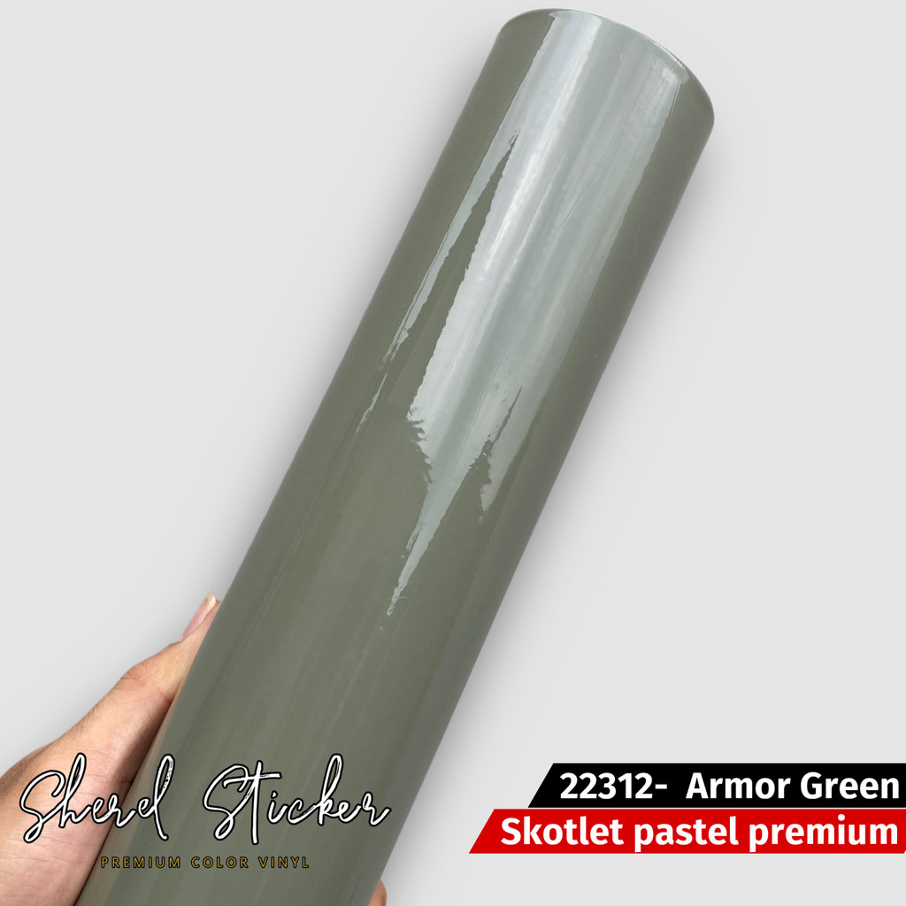 Jual skotlet motor hijau armor pastel glossy sticker skotlet armor green pastel glossy skotlet ...