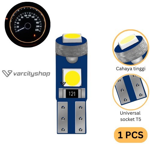 Jual Lampu LED T5 Speedometer Dashboard 3 titik mata SMD Speedo Mobil ...