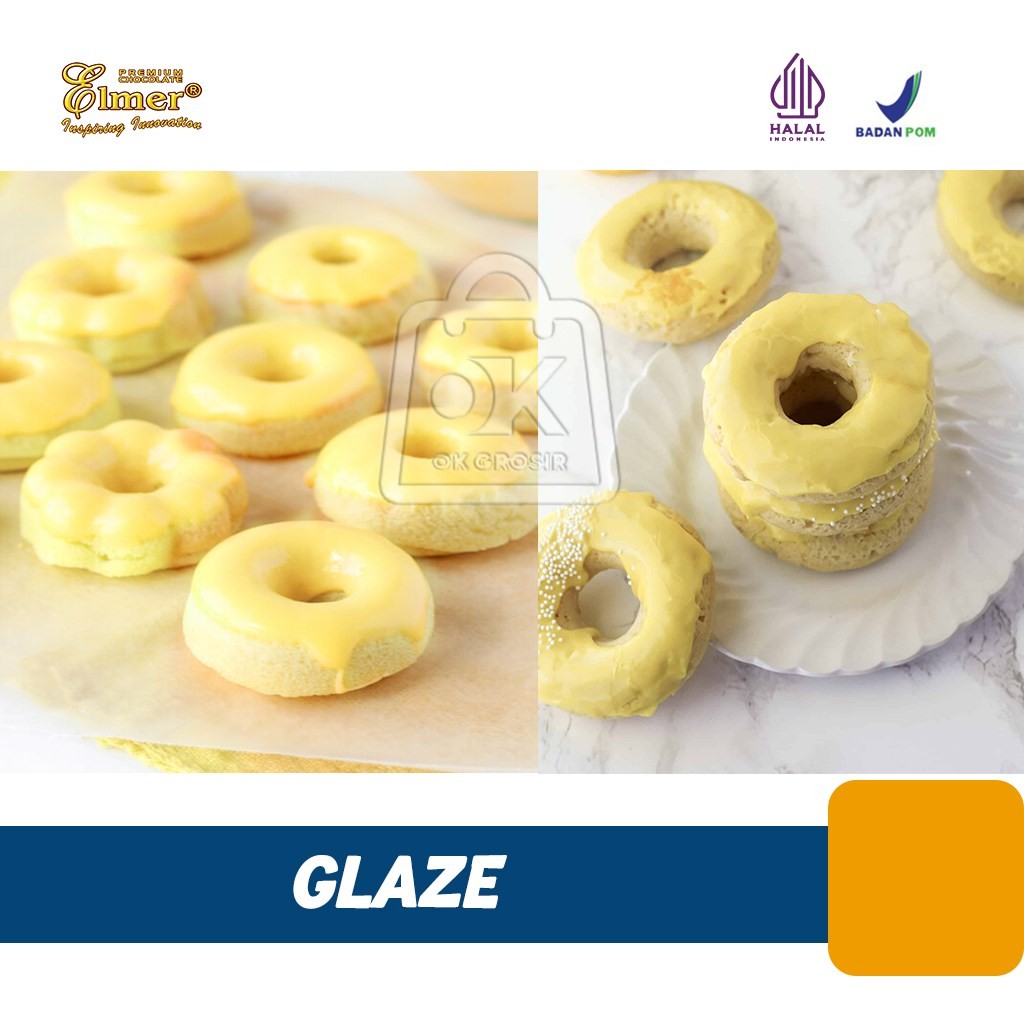 Jual Elmer Glaze Cheese Donut Olesan Donat Topping Keju (Repack ...