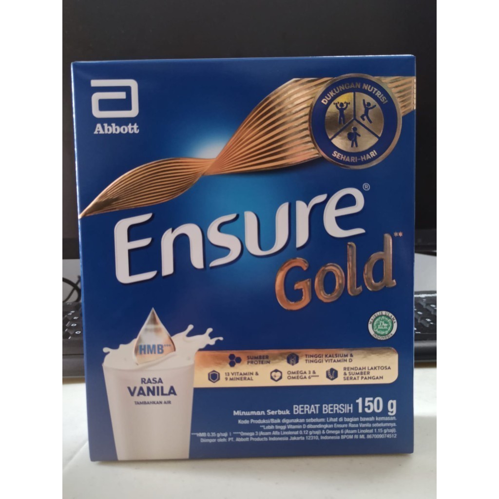 Jual Ensure Gold Vanilla 150 gr | Shopee Indonesia