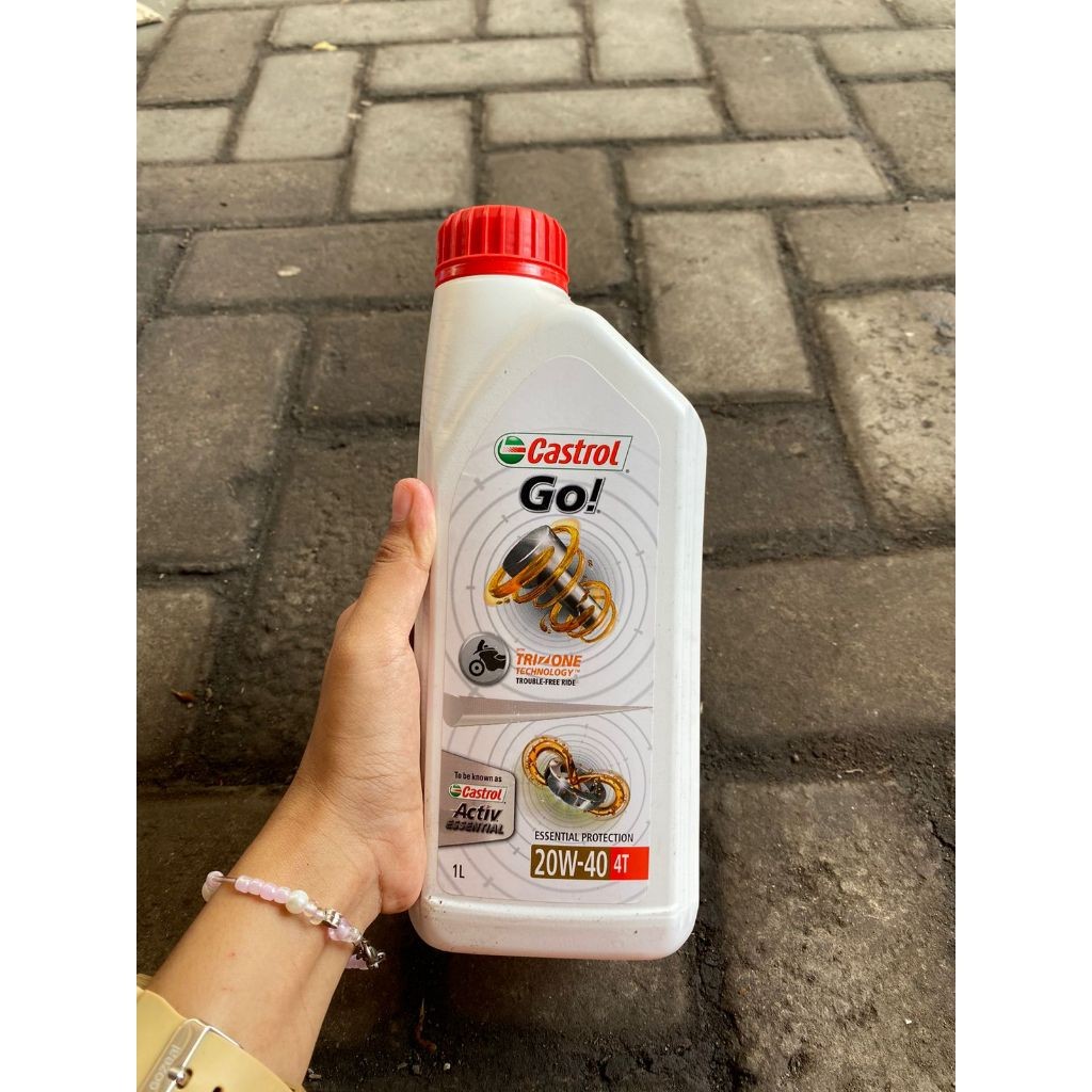 Jual OLI CASTROL GO 4T 1LITER/0.8L || OLI MESIN CASTROL GO 20W-40 1 ...