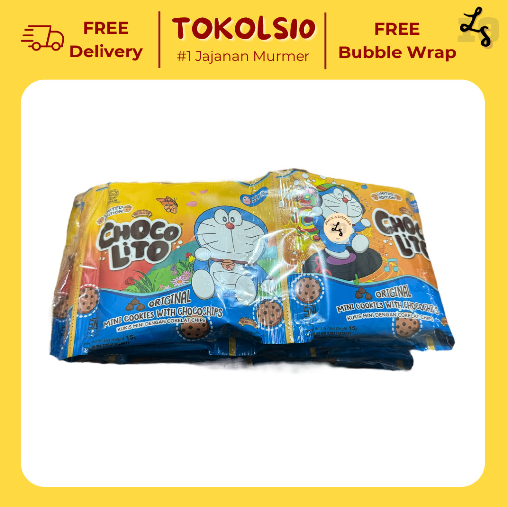 Jual Choco Lito Mini Cookies Biskuit Kukis Cokelat/Original Edisi ...
