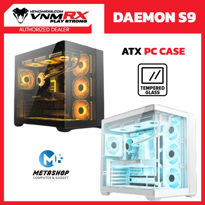 Jual VENOMRX Daemon S9 Case ATX M-ATX ITX Casing Computer BTF Komputer ...