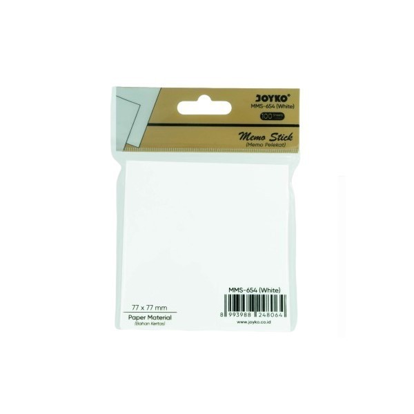 Jual Memo Stick / Sticky Notes Kertas Tempel Putih Polos - Joyko MMS ...