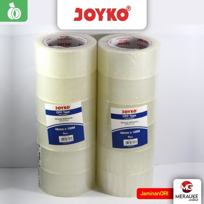 Jual OPP Lakban Bening JOYKO 1-100 48mm x 100m (1 KARTON isi 12 Slop ...