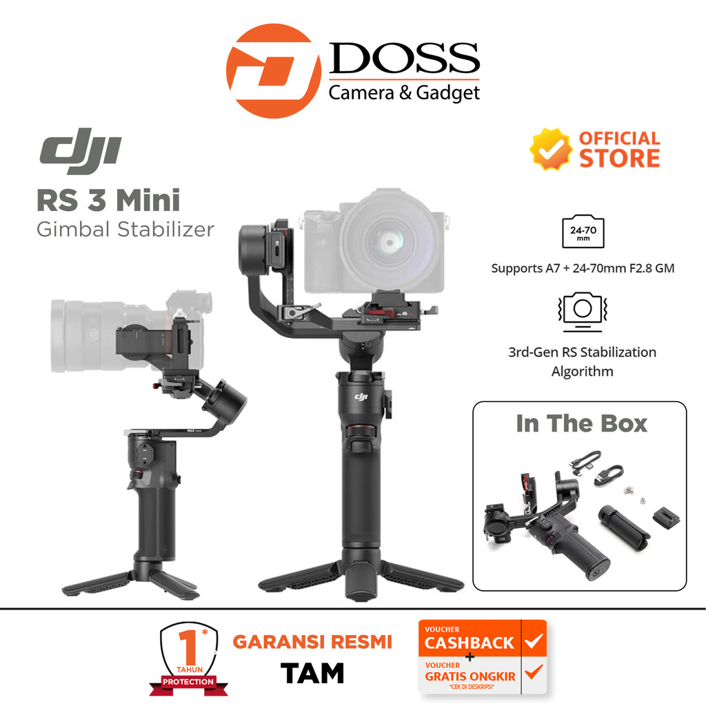 Jual DJI RS3 Mini Gimbal Stabilizer DJI RS 3 Mini | Shopee Indonesia