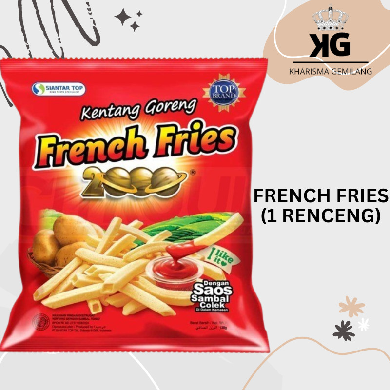 Jual KG - FRENCH FRIES 15 Gram Chiki Snack Kentang Dengan Saus Sambal ...