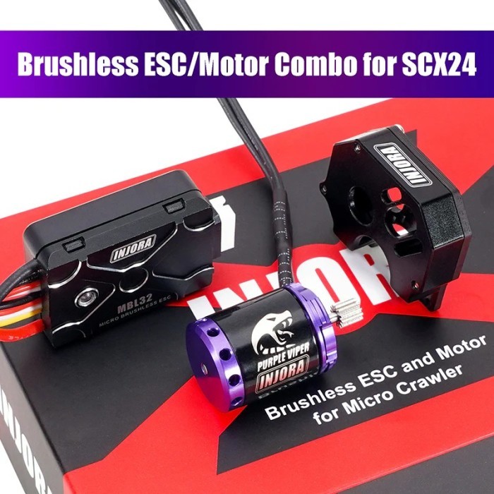 Jual INJORA COMBO MBL32 MICRO BRUSHLESS ESC W/ 1621 PURPLE VIPER MOTOR ...