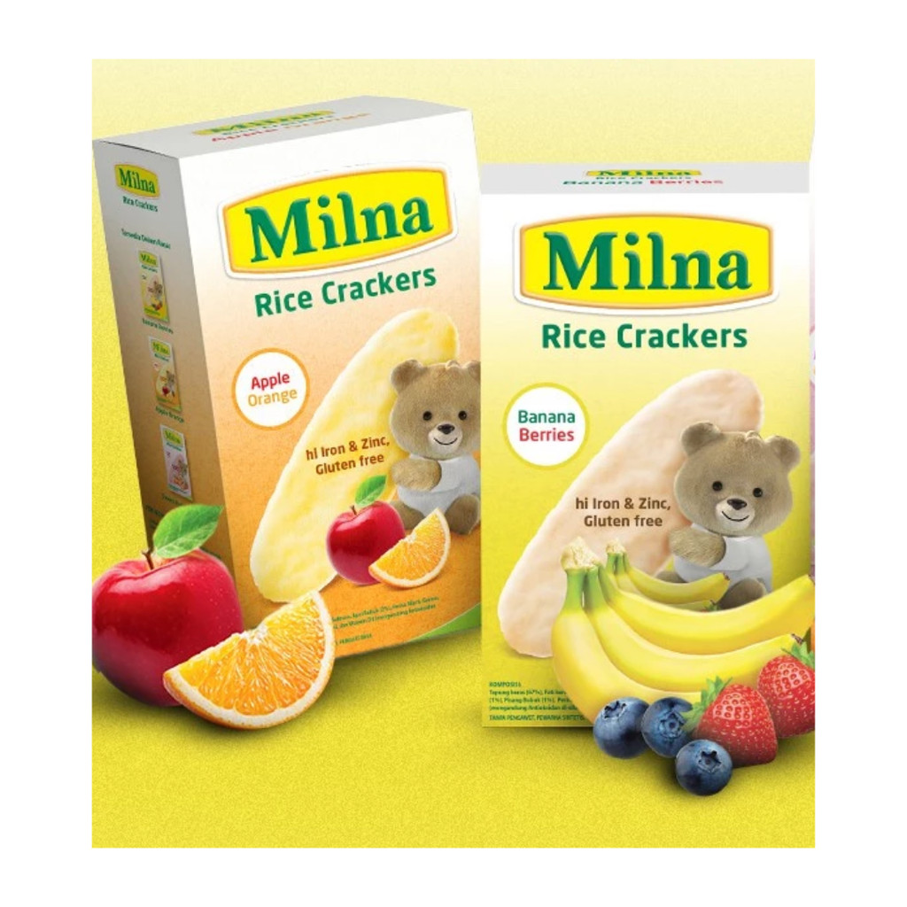 Jual Milna Rice Crackers 5x4gr | Shopee Indonesia