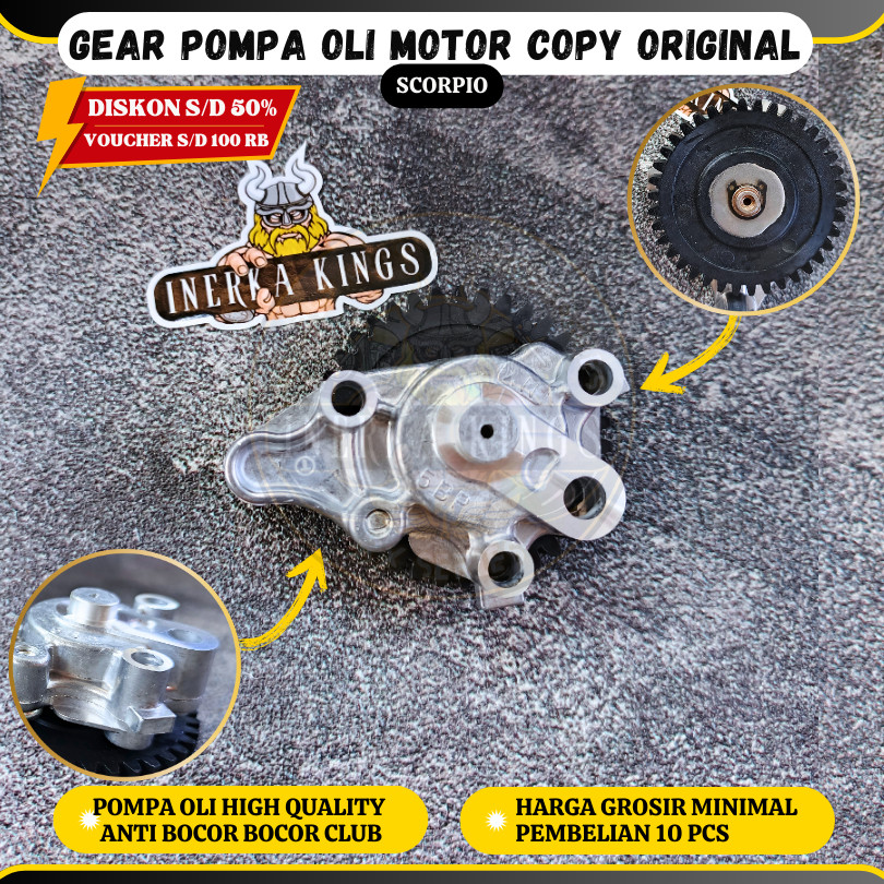 Jual Gear Oil Pump Pompa Oli YAMAHA SCORPIO LOKAL COPY ORIGINAL | Shopee Indonesia