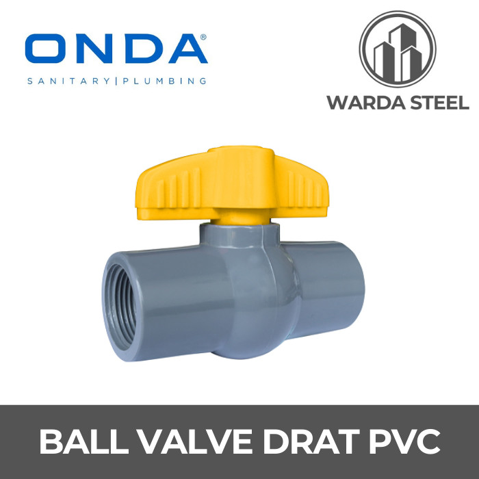Jual Premium Ball Valve Drat PVAG 1/2" ONDA - Stop Kran Keran PVC ...