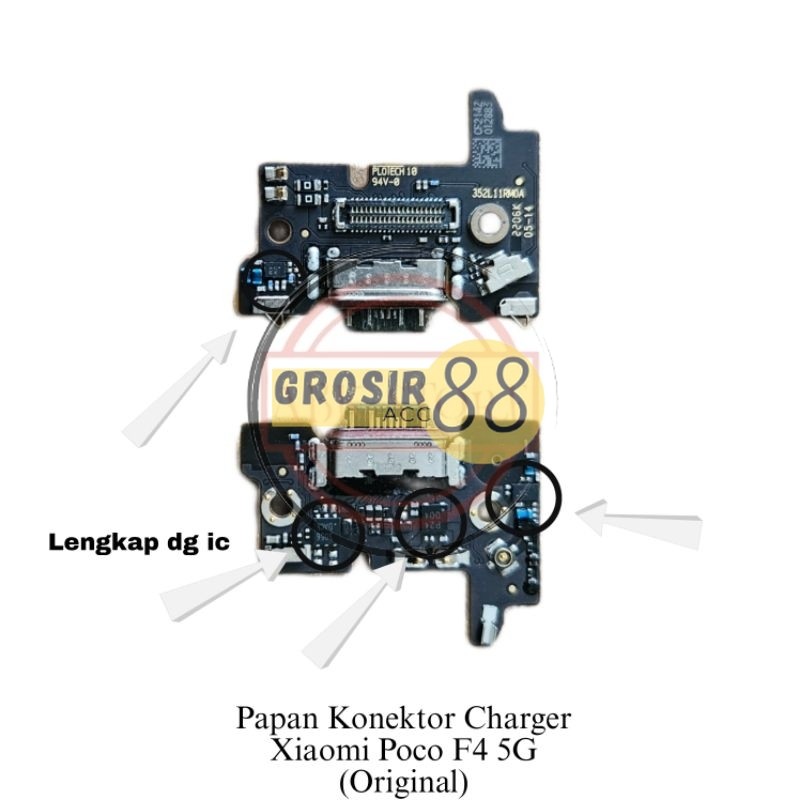 Jual Pcb Konektor Charger / Papan Con Cas Xiaomi Poco F4 5G Original With ic ( G88 ) | Shopee ...
