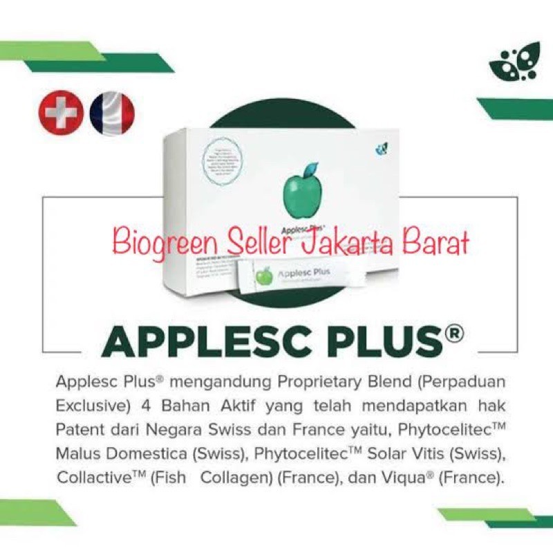 Jual Obat Herbal Biogreen Science AppleSc Plus Apple Stemcell with Snow ...