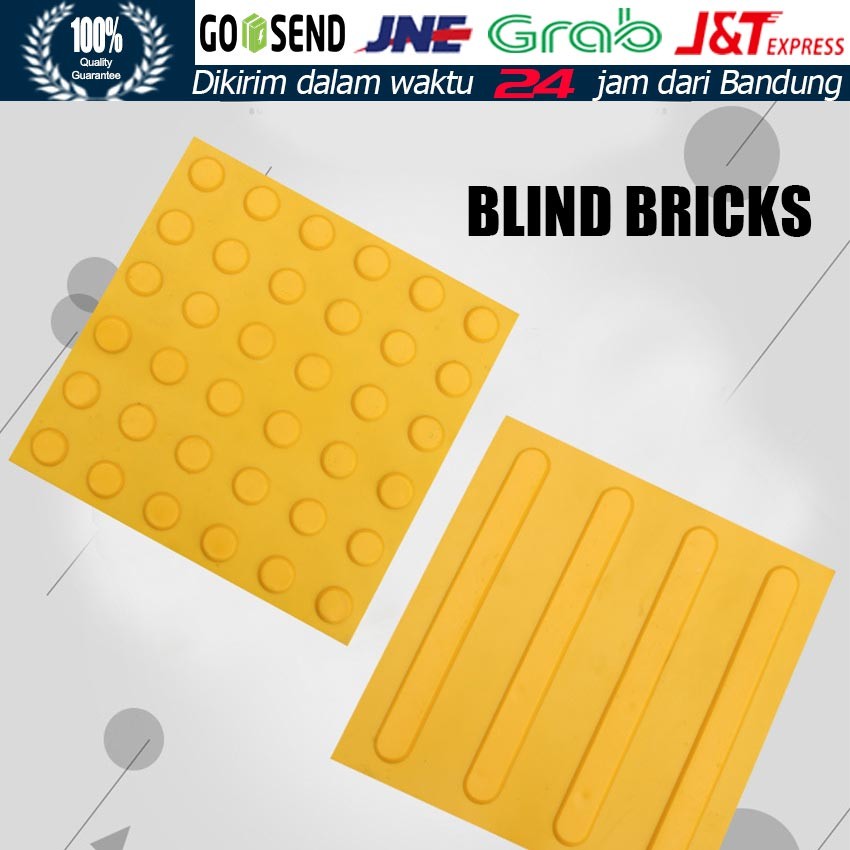 Jual 30*30CM Guiding Block Blind Road Sidewalk Lantai Ubin Karet Jalur ...