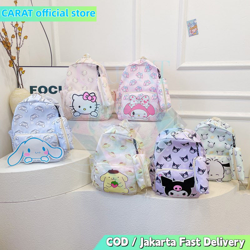 Jual CARAT Sanrio Melody Full Print Tas Anak Hello Kitty Kartun Lucu ...