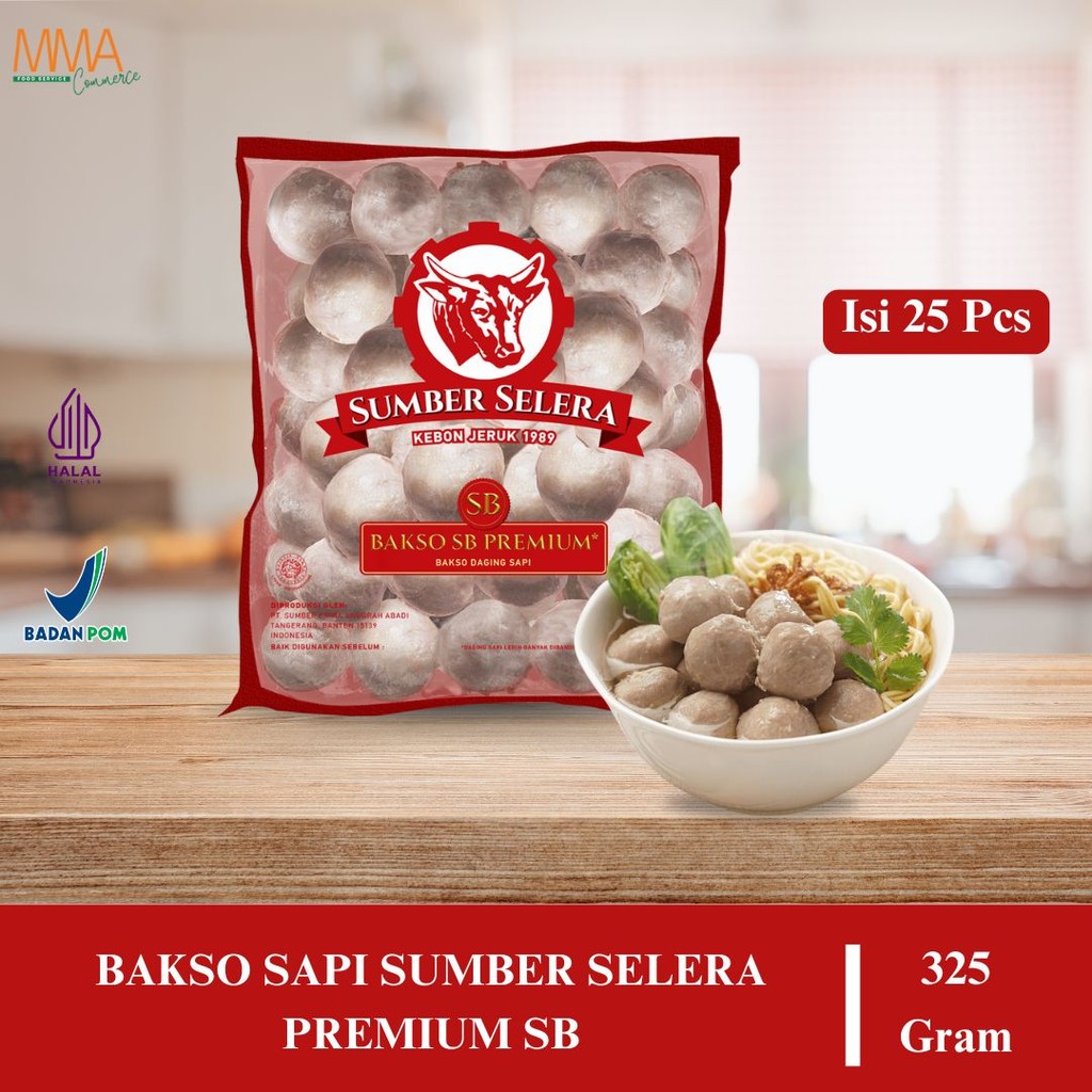 Jual Sumber Selera Bakso Daging Sapi SB Premium - 325 Gram isi 25 pcs ...