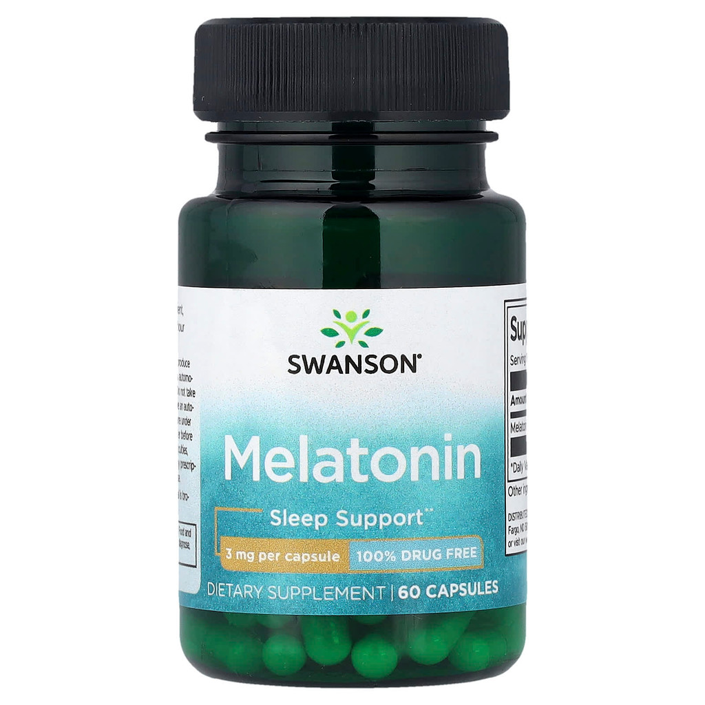 Jual Swanson, Melatonin, 3 mg, 60 Capsules | Shopee Indonesia