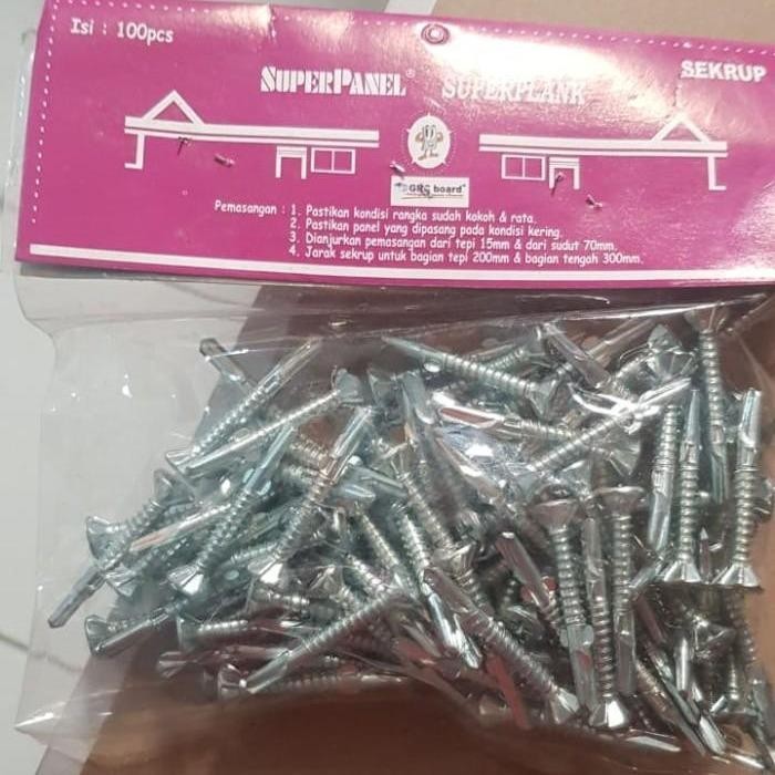 Jual Skrup Superpanel u/ GRC Board uk 9mm - 15mm isi +/- 1000PCS ...