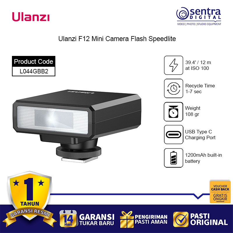 Jual Ulanzi F12 Universal Mini Flash Speedlite For Nikon Canon Sony ...