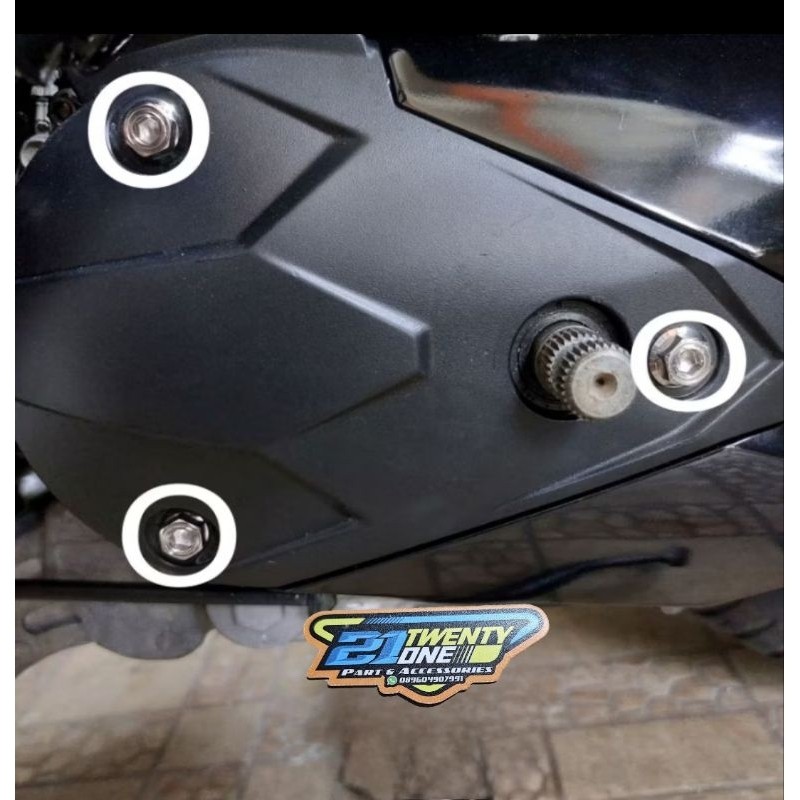 Jual baut stainless cover duct air cvt vario 125 150 beat scoopy original heng thailand | Shopee ...