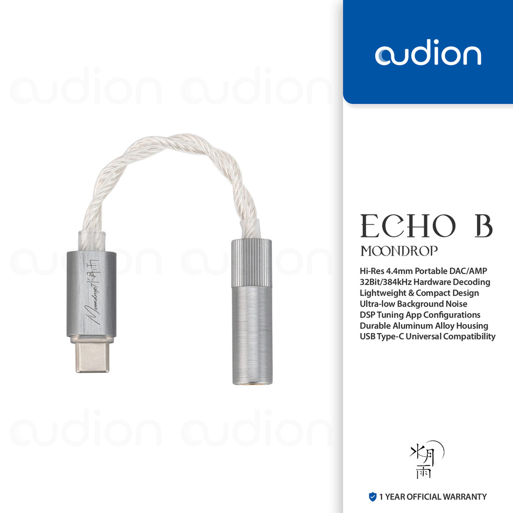 Jual Moondrop Echo-B | Hi-Res 4.4mm Balanced USB Type-C Portable DAC/AMP | Shopee Indonesia