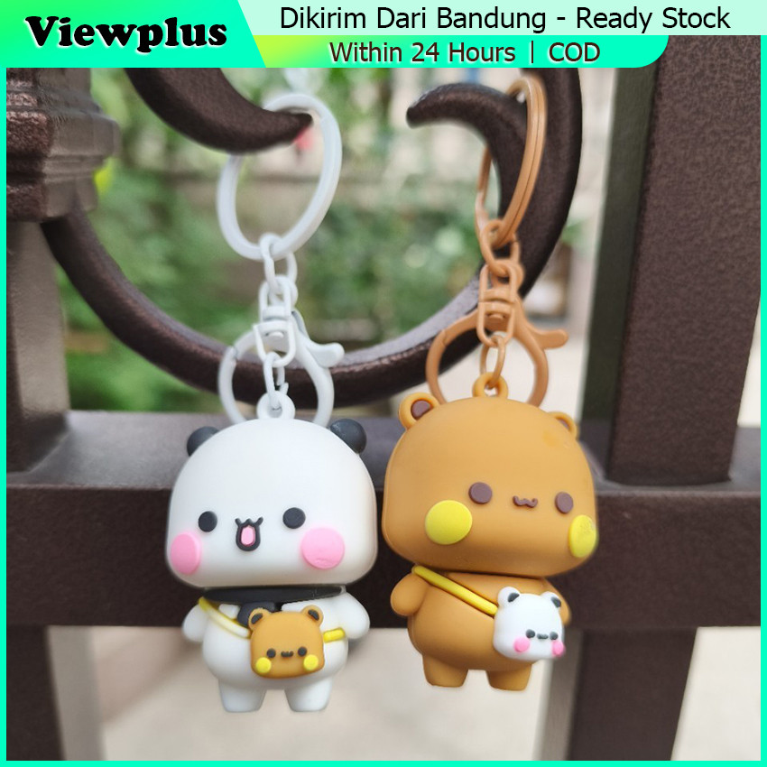Jual 2PCS Keychain Bubu Dudu Couple\ Gantungan Kunci Karakter Lucu ...