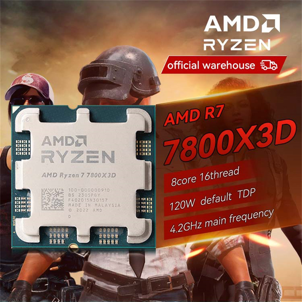 Jual AMD Ryzen 7 7800X3D Gaming Processor AMD R7 7800X3D 8-Core 16 ...