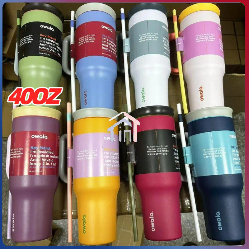 Jual 【COD】Candy Color OWALA 40OZ Tumbler Botol Minum Tahan Panas Dingin ...