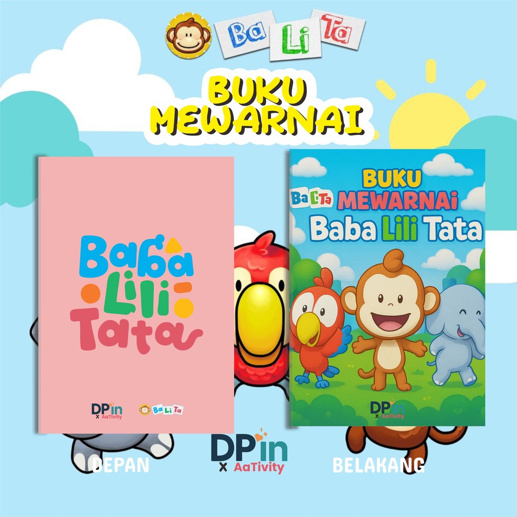 Jual Buku Mewarnai Anak Baba Lili Tata – 20 Lembar Aktivitas Edukatif ...
