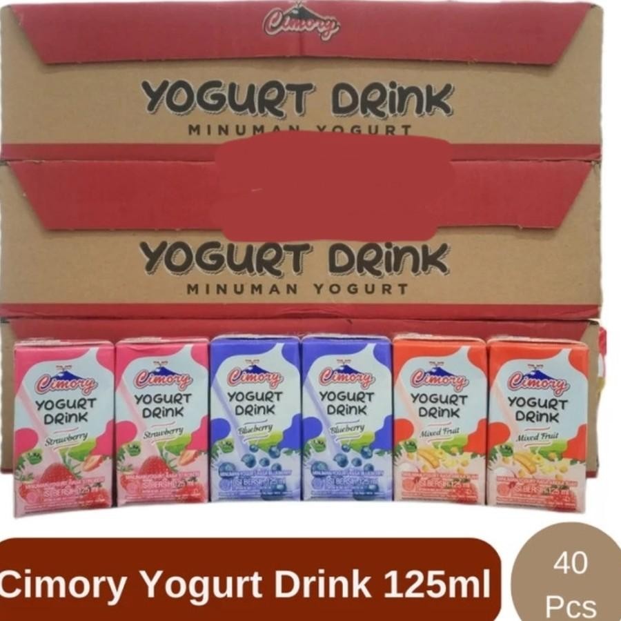 Jual Cimory Yogurt Drink Mini Per Dus ( 40 x 125ml ) Rasa Strawberry ...