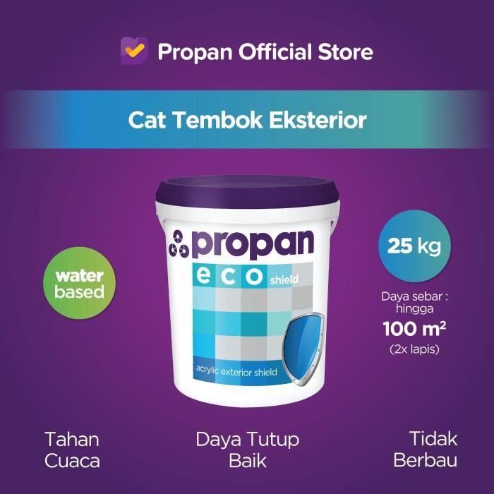 Jual Cat Tembok Exterior Propan Ecoshield White (25 Kg) | Shopee Indonesia