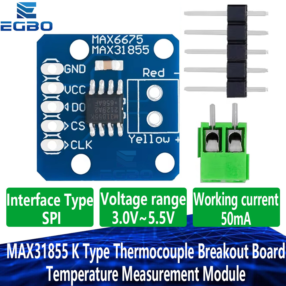 Jual MAX31855 K Type Thermocouple Breakout Board Temperature ...
