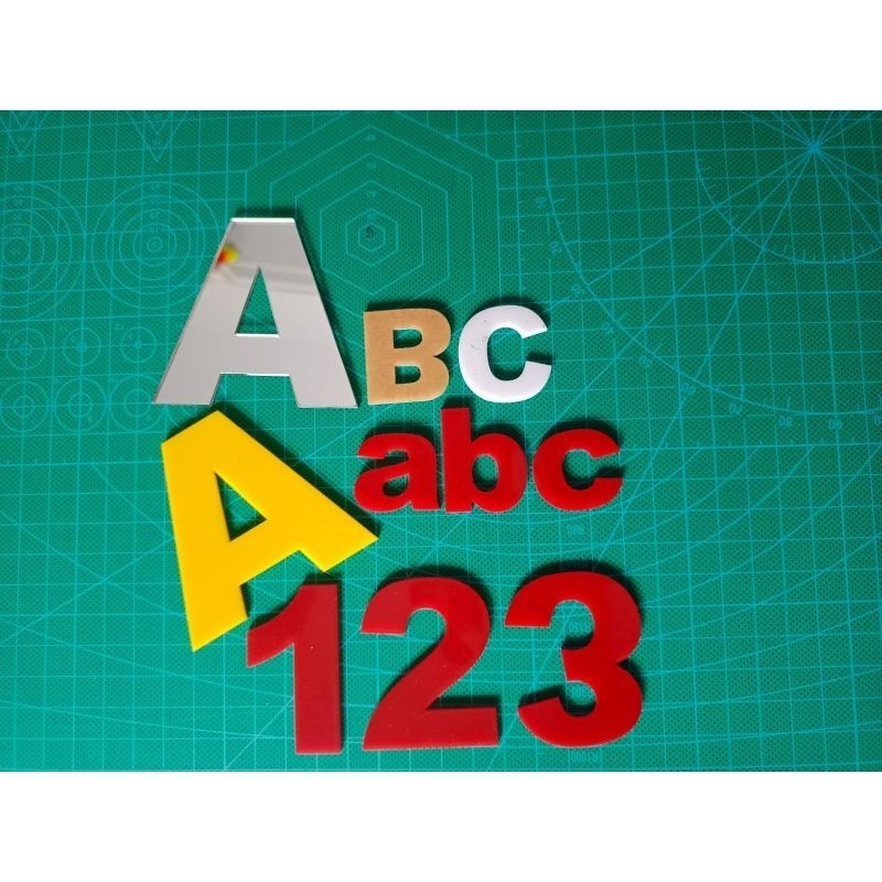 Jual Akrilik huruf / letter timbul akrilik custom/ Huruf timbul akrilik ...