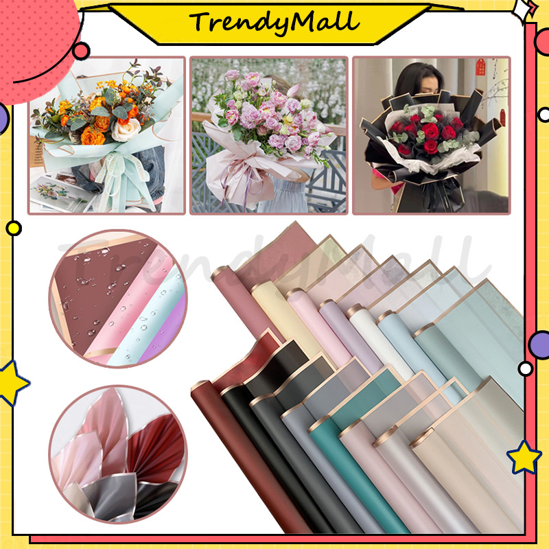 Jual 20 LEMBAR Flower Wrapping Paper /Flower Wrapping Paper Varian List ...