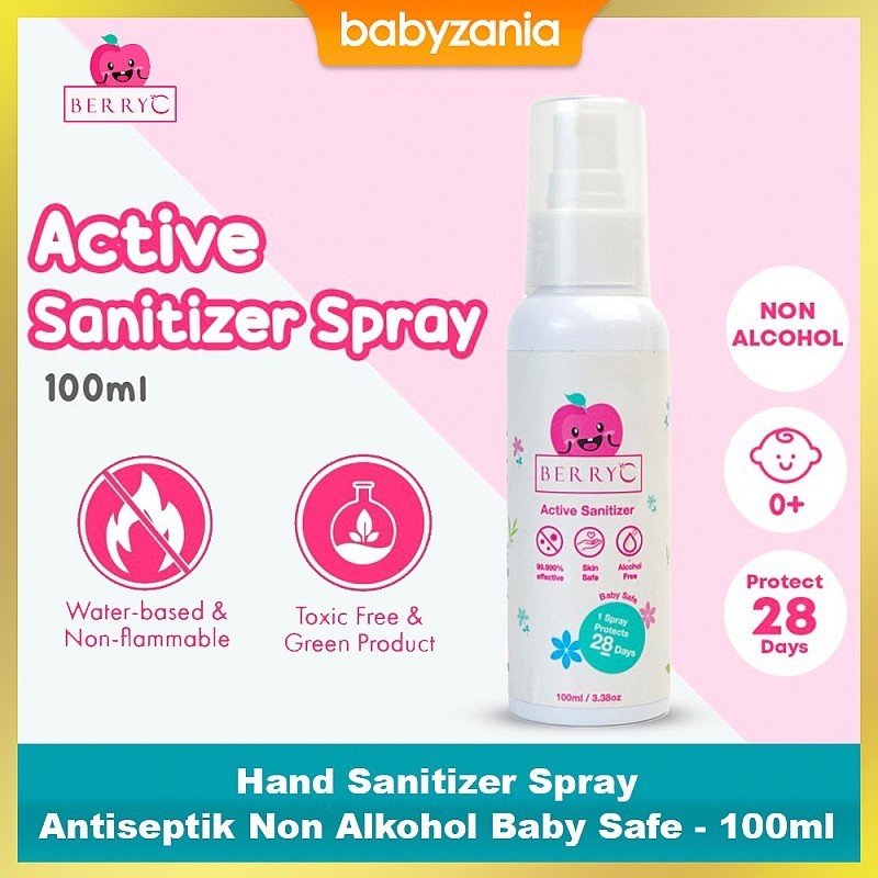 Jual BerryC Active Hand Sanitizer Food Grade Non Alkohol - 100 ml | Shopee Indonesia