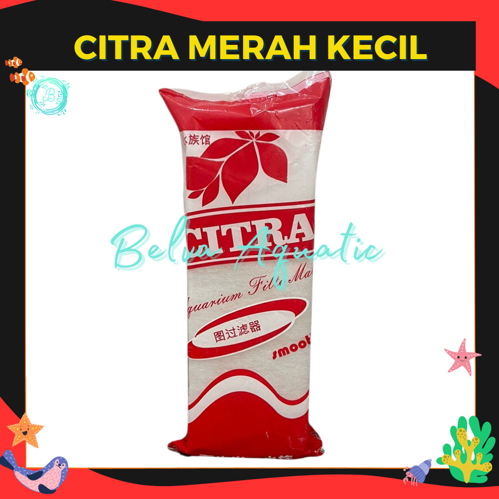 Jual Kapas Filter Citra Merah 2 Lapis Busa Filtrasi Aquarium Aquascape ...