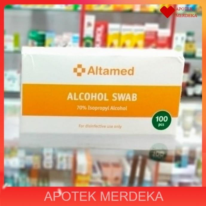 Jual alcohol swab / tisu alkohol swab 70% isi 100 pcs | Shopee Indonesia