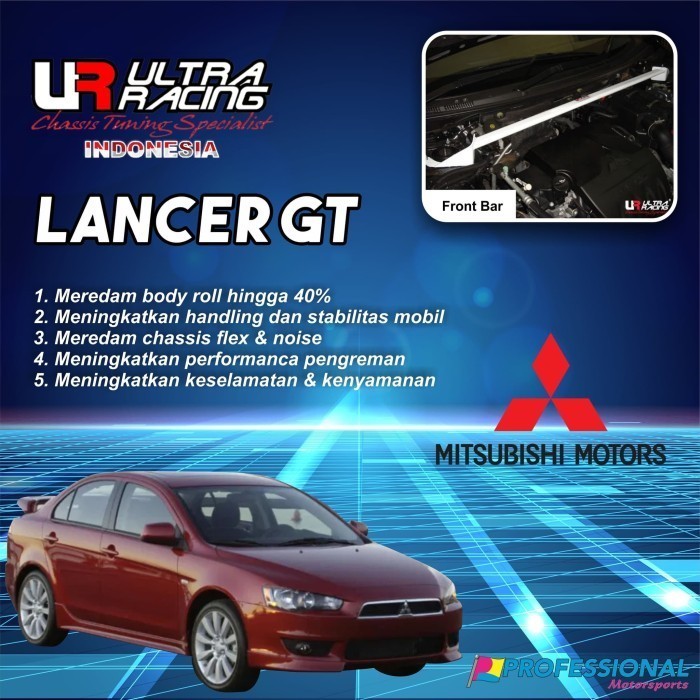 Jual Strut bar / Stabilizer tambahan ULTRA RACING Mitsubishi Lancer EX ...