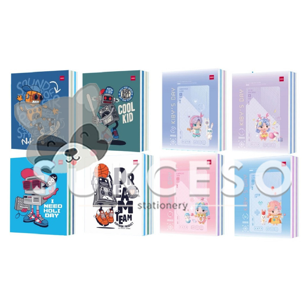 Jual DELI Buku Tulis 58 Lembar Kwarto A5 Motif Lucu DIJUAL SATUAN ...