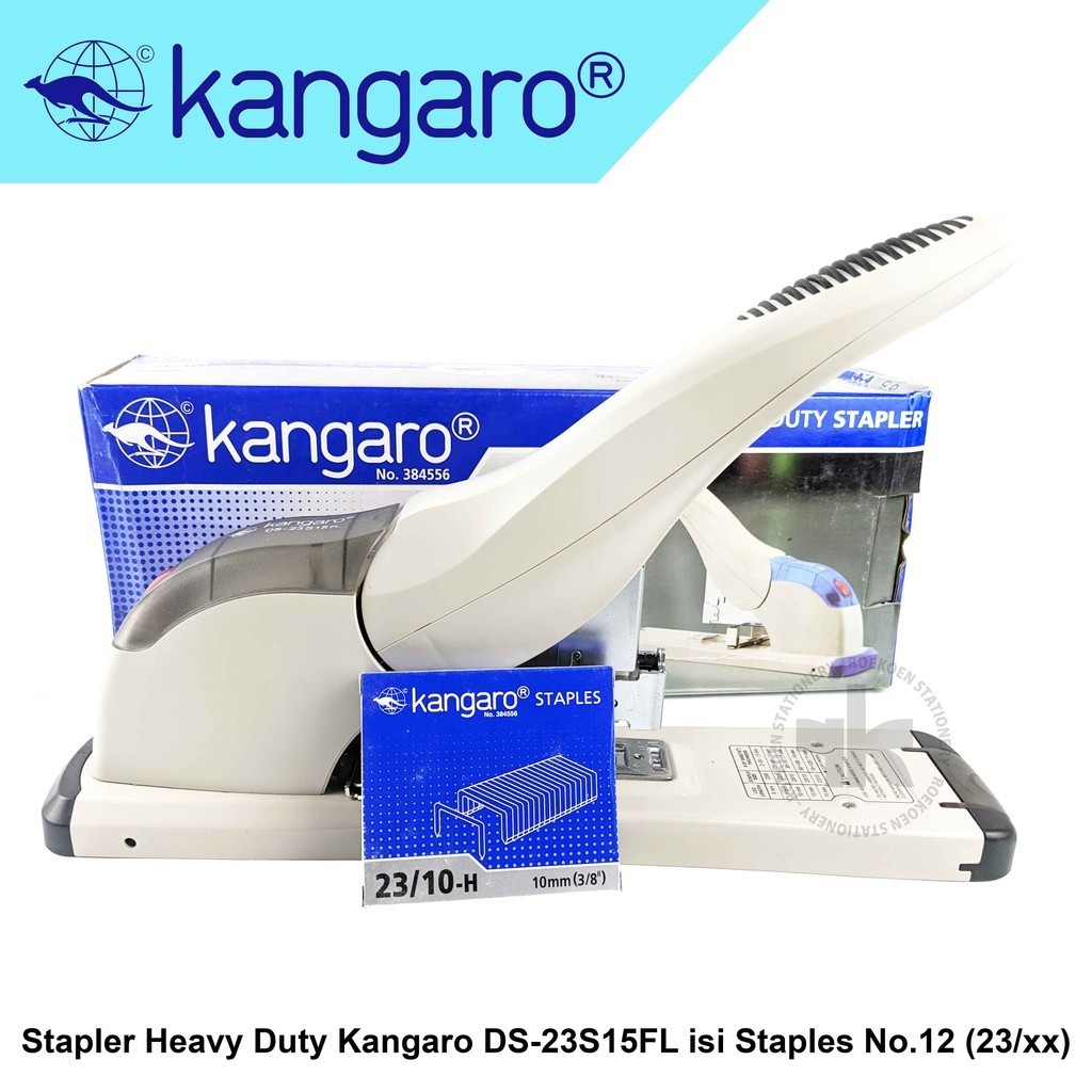 Jual Kangaro Heavy Duty Stapler DS-23S15FL (No 12) 23/6-15 (120 sheets ...