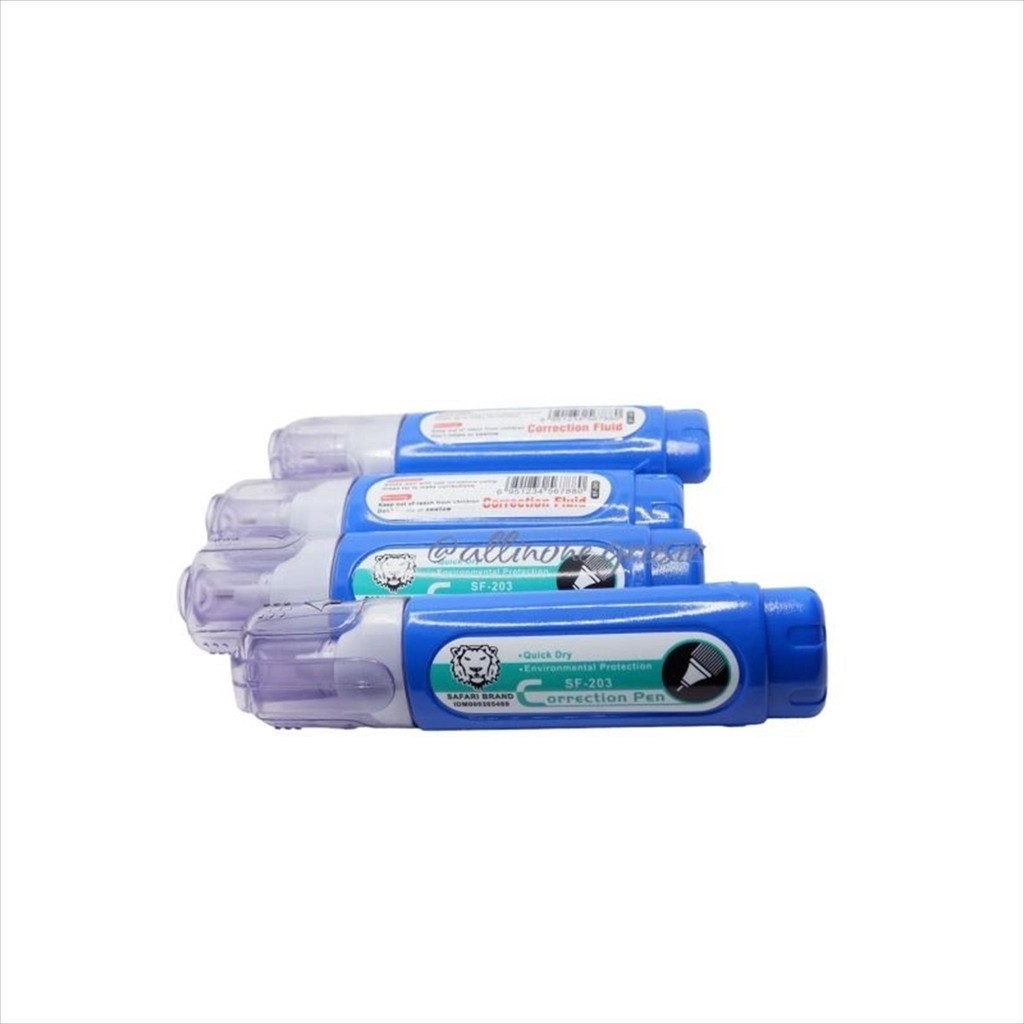 Jual (1 pcs tip x biru) Fluid Correction pen fluid tipe tip ex x cair ...