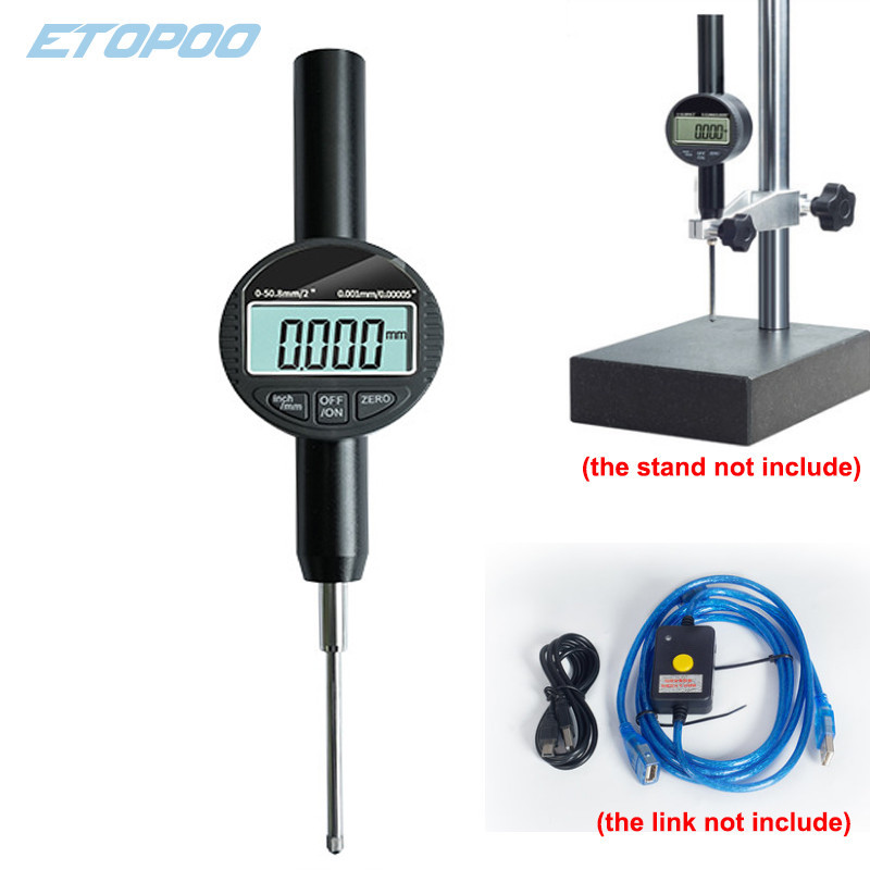 Jual 0-50mm Digital Gauge Indicator Micron Dial Indicator Digital Dial ...