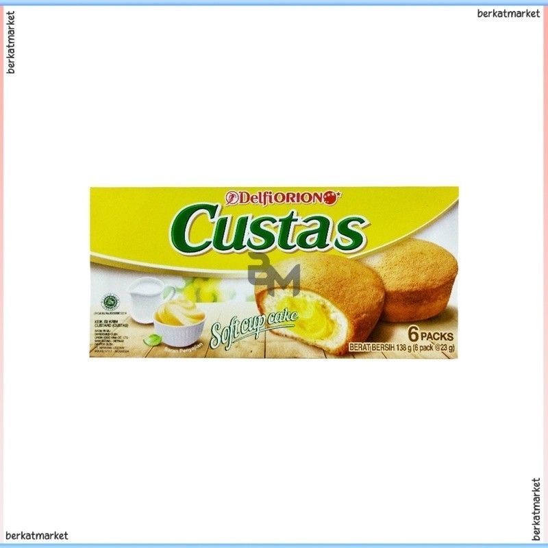 Jual Delfi Orion Custas Soft Cup Cake Softcake Bolu Lembut Custard ...