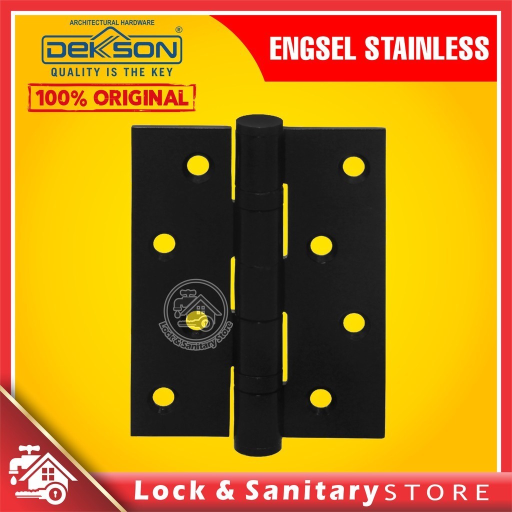 Jual Engsel Dekson Dekkson DELUXE 4X3X3MM 2BB BK Engsel Pintu Jendela ...