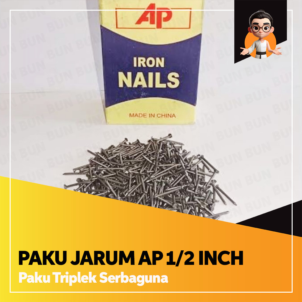 Jual Paku Jarum 1/2” AP / Paku Triplek Ada Kepala 0.5 inch / Paku Halus ...