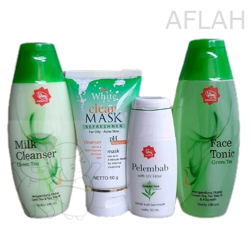 Jual Viva Paket Green Tea 4 - Viva Clean Mask Acne - Viva Pelembab ...